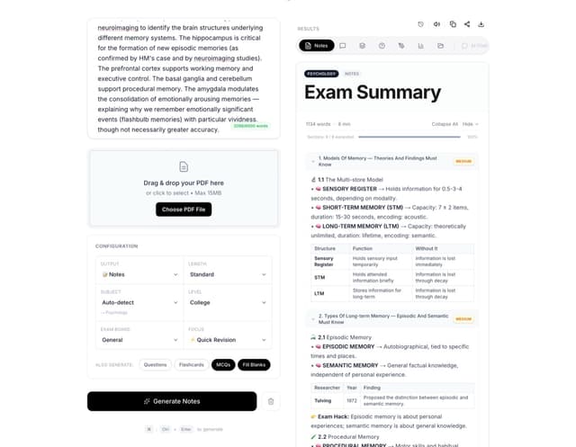 Aripsy – AI Study Tool | Exam-Ready Notes, Flashcards & Quizzes
